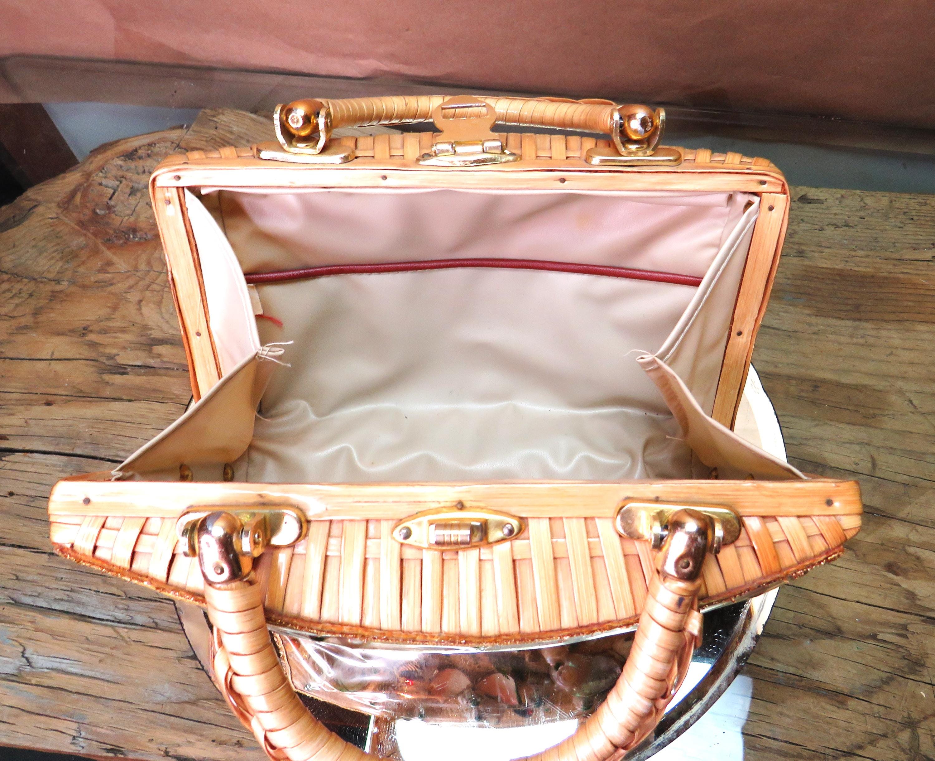 Vintage Hong Kong Wicker Seashell Purse, 1960s - Etsy