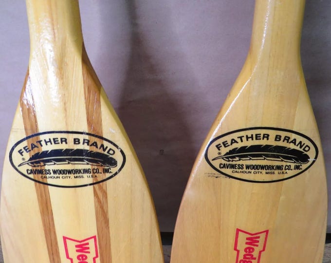 Pair Canoe Paddles / Feather Brand 29" Canoe Paddles / Fast Safe Free Shipping - Etsy