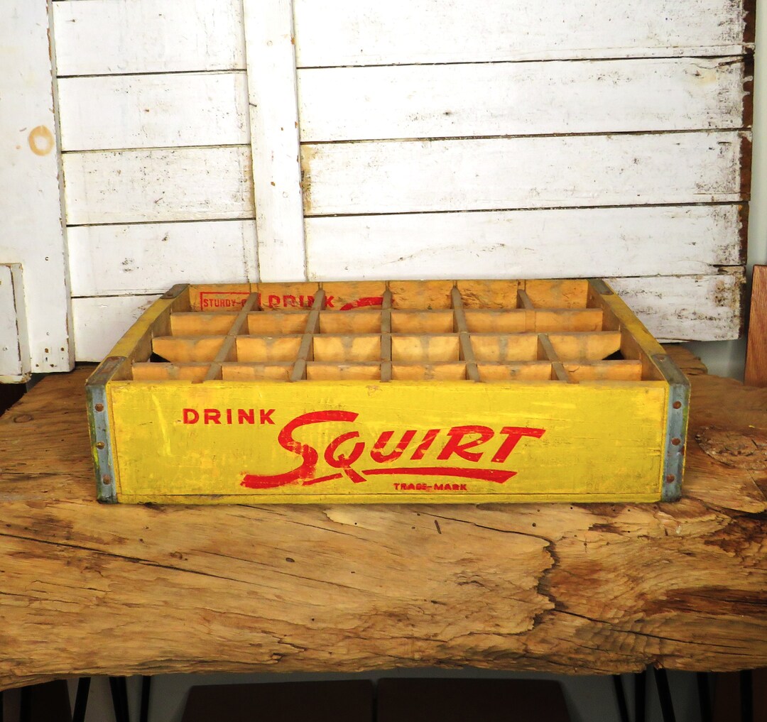 Old Squirt Soda Case / 24 Bottle Wooden Case / Fast Safe Free - Etsy