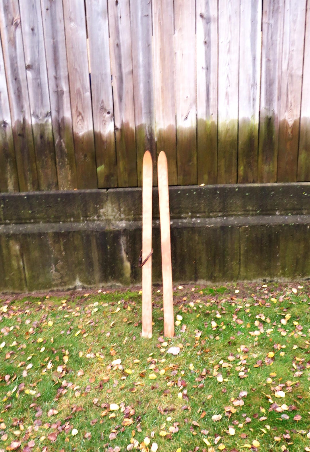 Antique Wood Smaller Skis / Cabin Decor Skis /fast N Free Safe Shipping ...