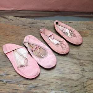 All 4 Old Used Ballet Shoes / 2 Pairs / Ballet Display / Fast Safe Free ...
