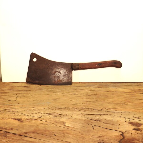 Antique Meat Cleaver - Etsy