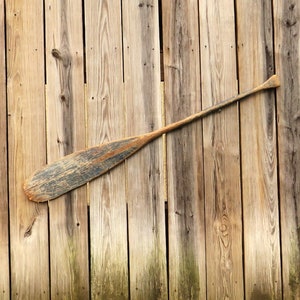 Rustic Canoe Paddle Wall Decor / Lake Michigan Find / Fast - Etsy