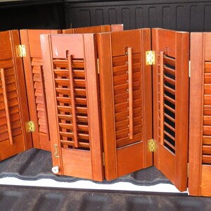 Both Wooden Louvered Shutter Units / Fast Safe Free Shipping - Etsy