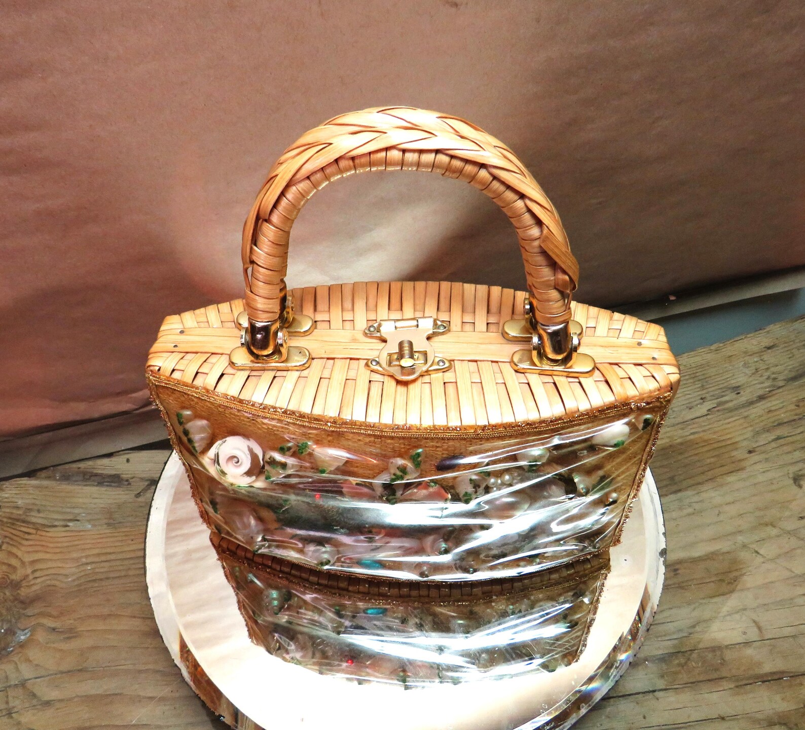 Vintage Hong Kong Wicker Seashell Purse, 1960s - Etsy