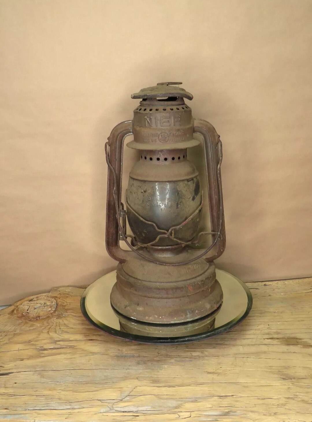 Antique German Lantern / Feuerhand NIER 280 Kerosene Oil Lamp / Barn ...
