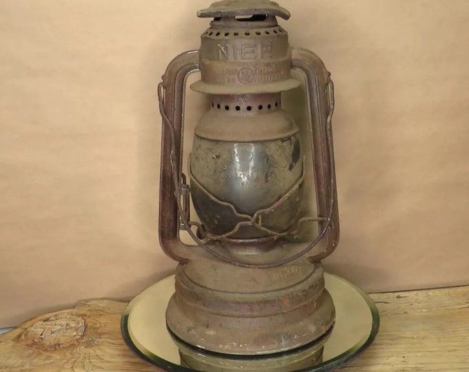 Antique German Lantern / Feuerhand NIER 280 Kerosene Oil Lamp / Barn ...