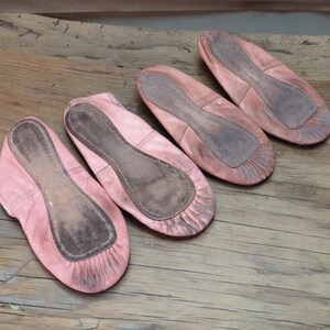 All 4 Old Used Ballet Shoes / 2 Pairs / Ballet Display / Fast Safe Free ...