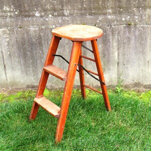 Wooden Step Stool / Unique Rustic Step Stool / Fast Safe Free Shipping - Etsy