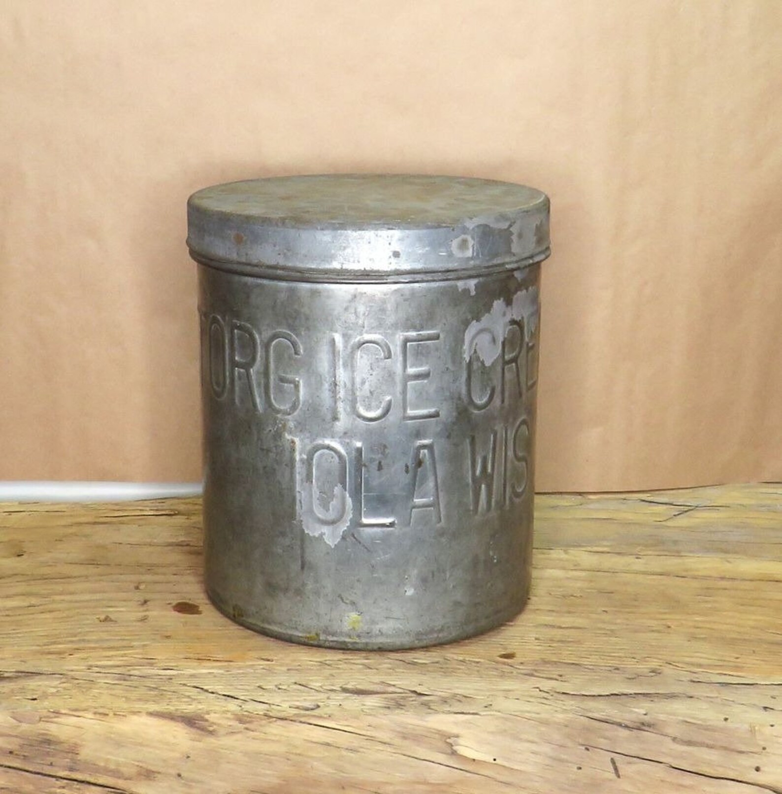 1930s Ice Cream Shop Container / Iola Wisconsin / Fast Safe Free ...