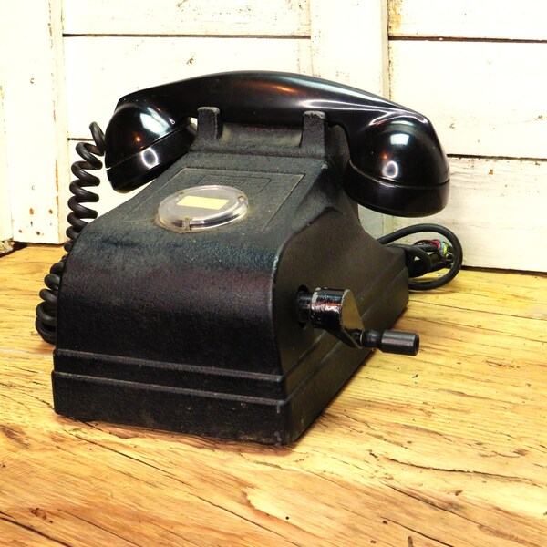 Hand Crank Phone - Etsy