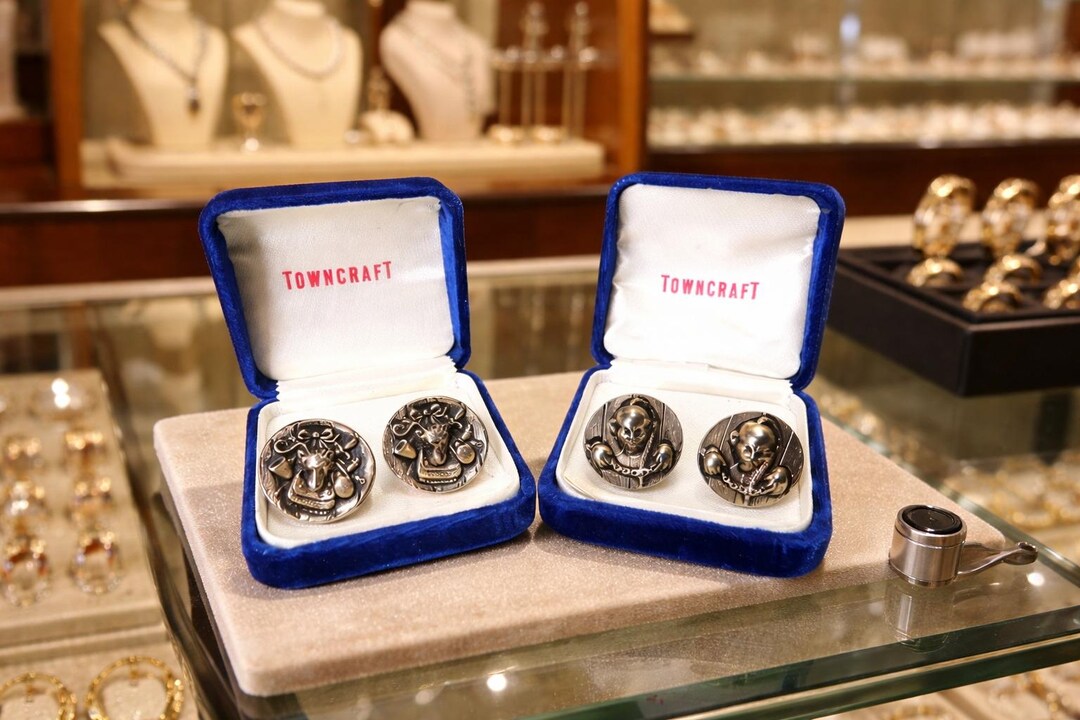 Rare Towncraft Cuff Links: Man in Shackles, Vintage Statement Set - Etsy