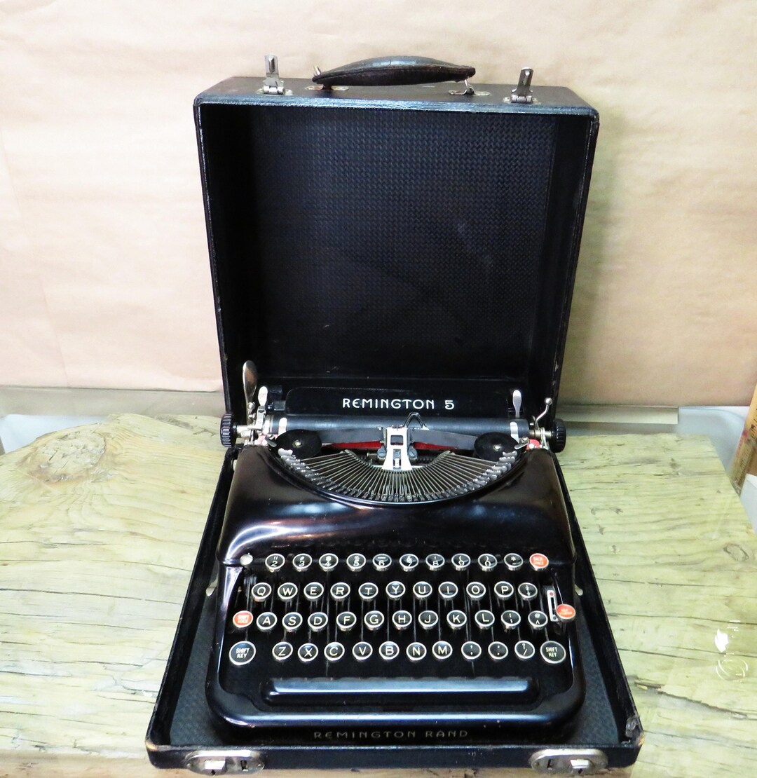 NICE Remington Typewriter / Remington Rand 5 / Fast Safe N Free ...