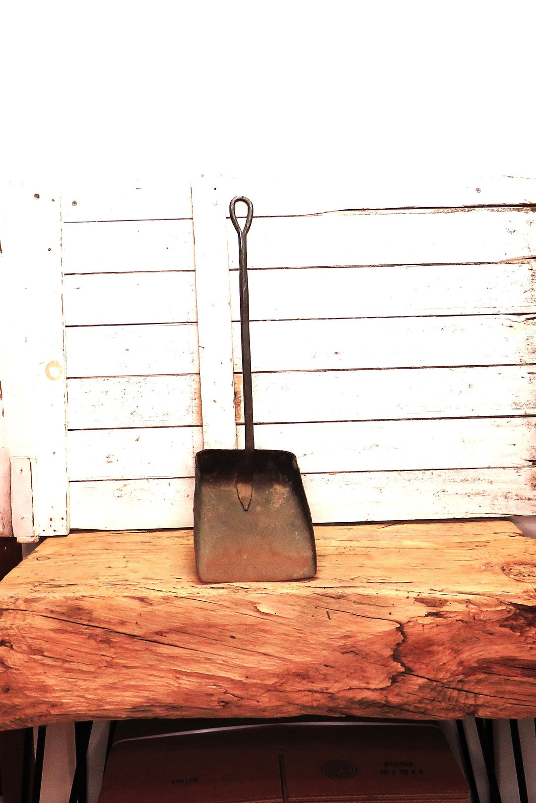 Antique Fireplace Shovel / Old Blacksmith Hand Forged Ash Shovel / Fast ...