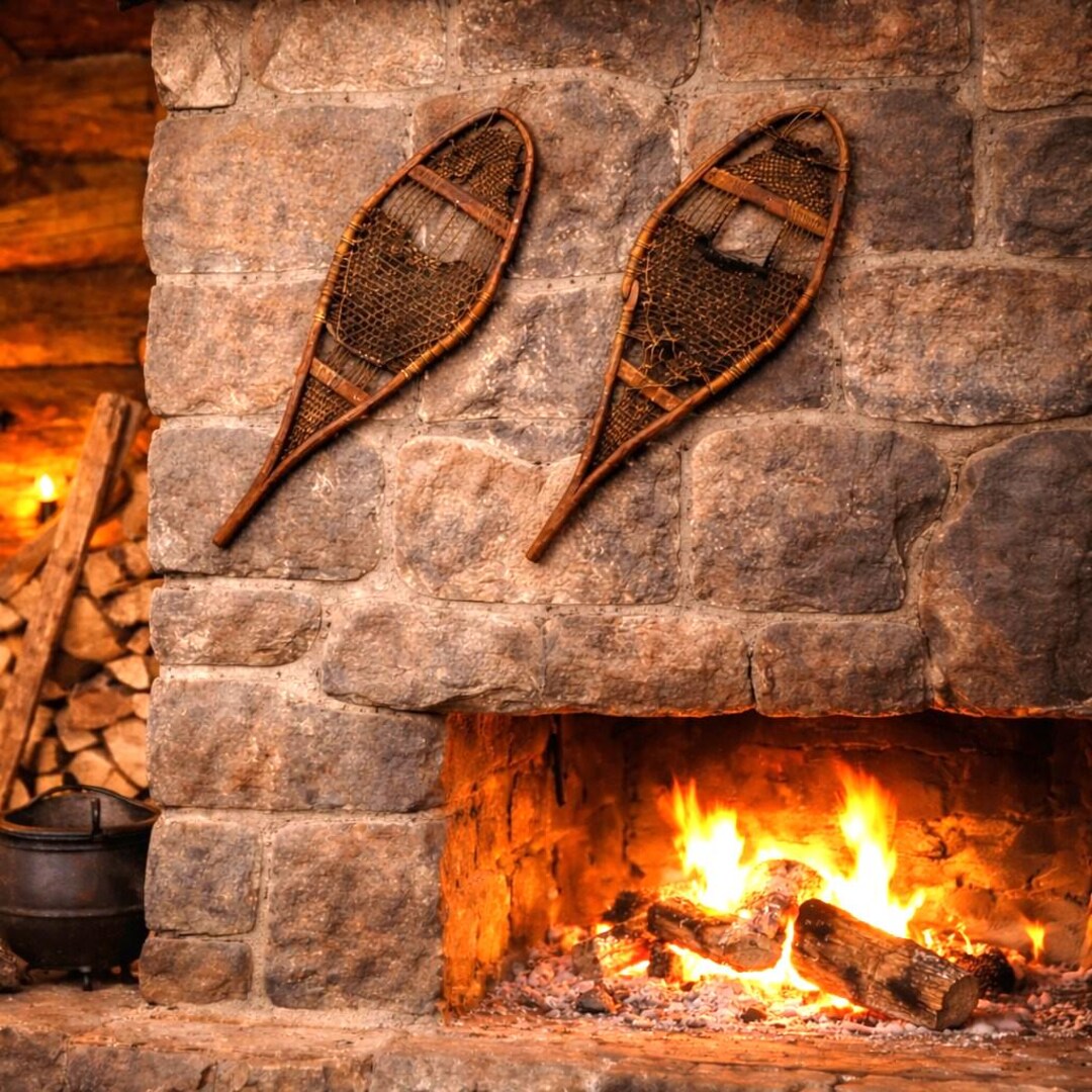 Antique Handcrafted Snowshoes, Cabin Decor - Etsy