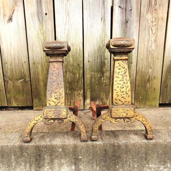 Fireplace Andirons - Etsy