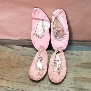 All 4 Old Used Ballet Shoes / 2 Pairs / Ballet Display / Fast Safe Free ...