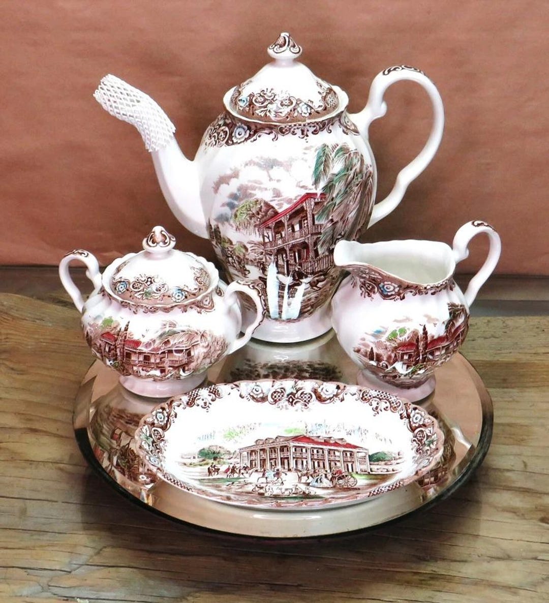 Heritage Hall Tea Set / Southern Plantation Tea Set / Very Nice / Fast ...