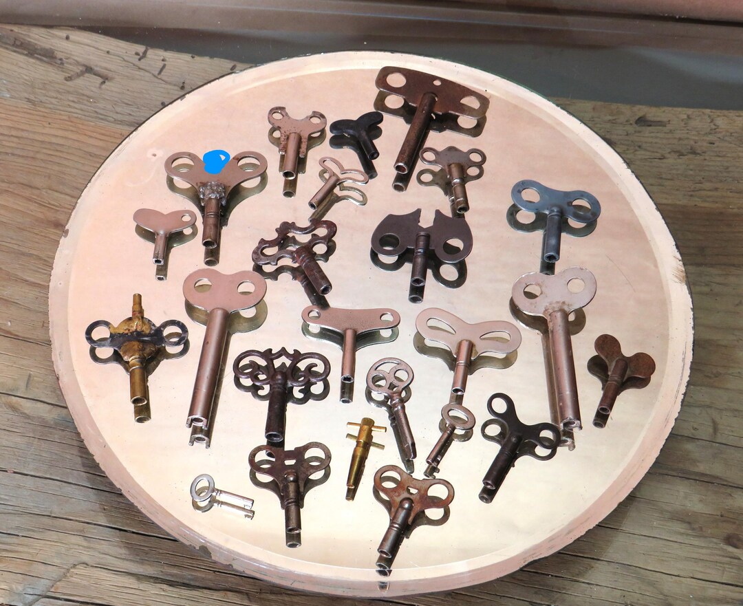 Antique Clock Keys Collection, Vintage Repair Parts - Lot of 23 - Etsy