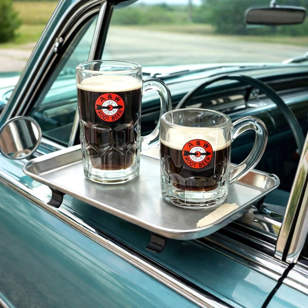 Vintage Red Bullseye A&W Root Beer Mugs, Set of 2 - Etsy