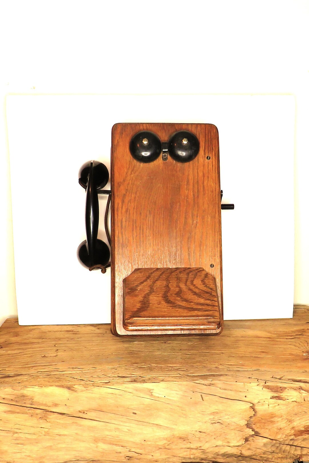 Antique Wall Telephone / Nice Oak Telephone / Fast, Safe N Free ...