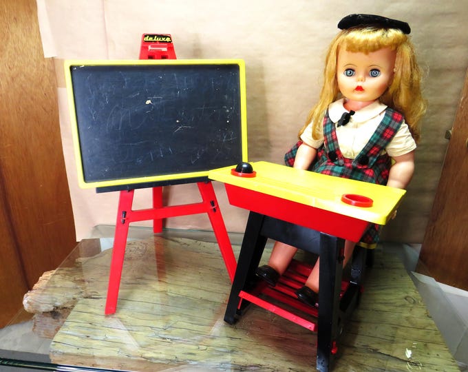 60s Suzy Smart Doll With Desk & Chalkboard / Fast Safe Free Shipping - Etsy