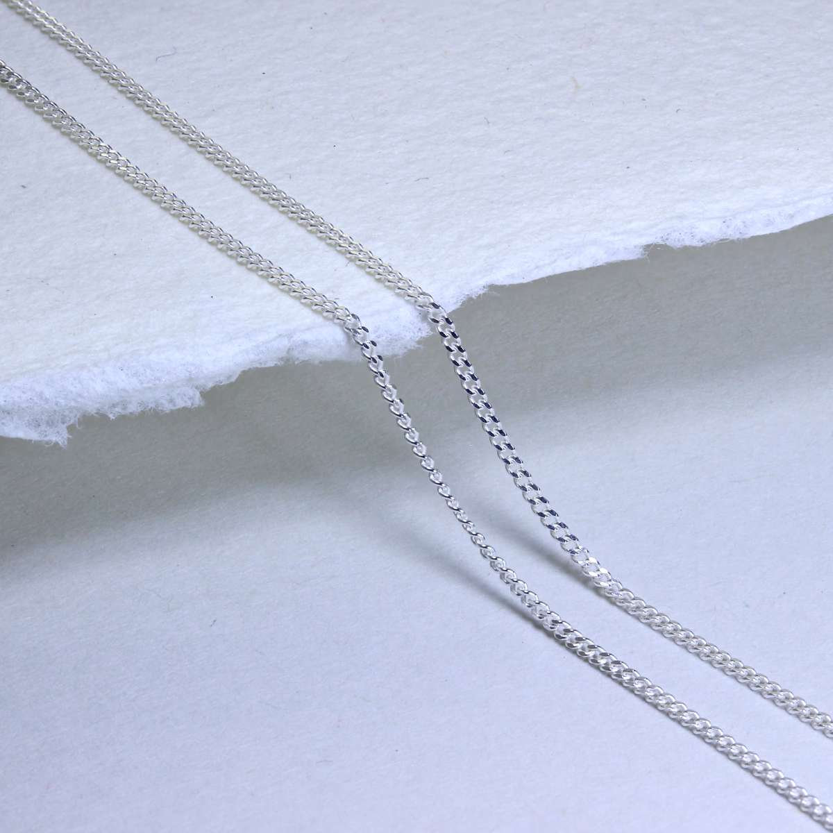 Sterling Silver Chain. Simple Silver Curb Chain Necklace. - Etsy UK