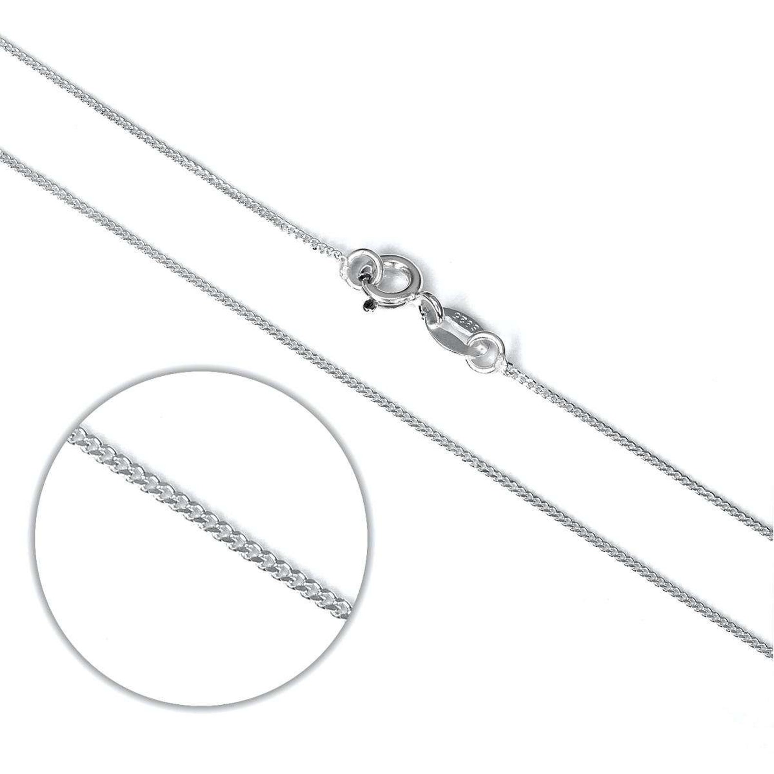 Sterling Silver Chain. Simple Silver Curb Chain Necklace. - Etsy UK