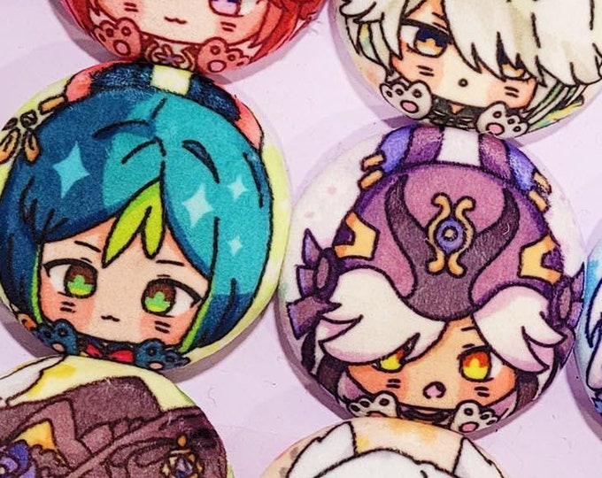 Genshin Impact Squishy Plush Buttons Vol.2 - Etsy