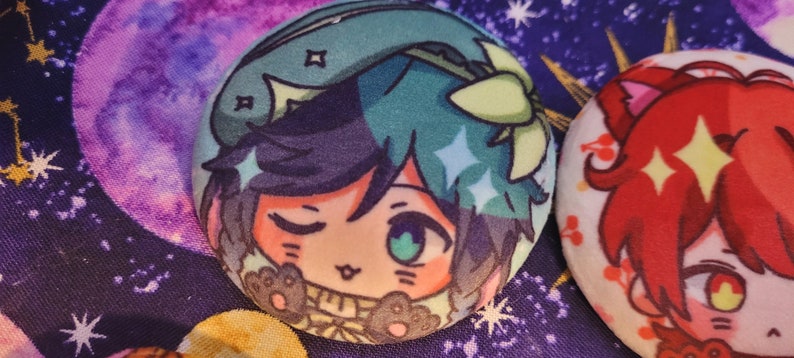 Genshin Impact Squishy Plush Buttons Vol.1 - Etsy