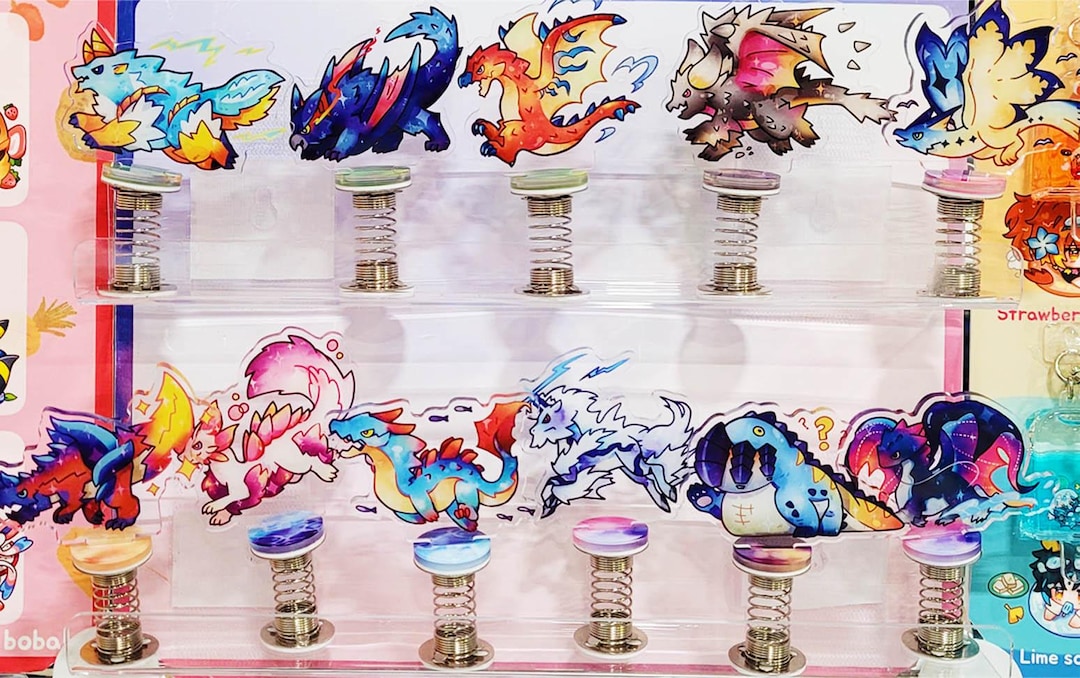 Monster Hunter Bouncy Spring Standees - Etsy