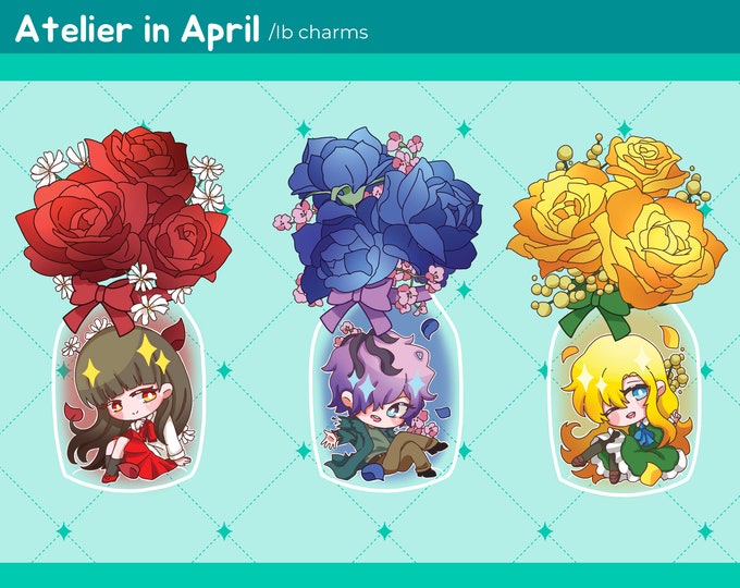 Ib Indie Horror Game Clear Acrylic Charms Keychains - Etsy