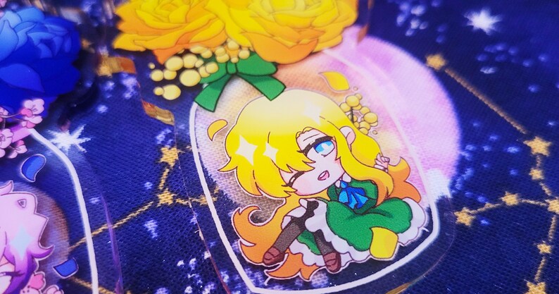 Ib Indie Horror Game Clear Acrylic Charms Keychains - Etsy