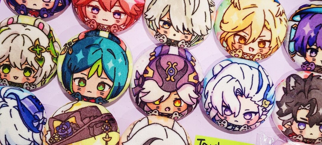 Genshin Impact Squishy Plush Buttons Vol.2 - Etsy