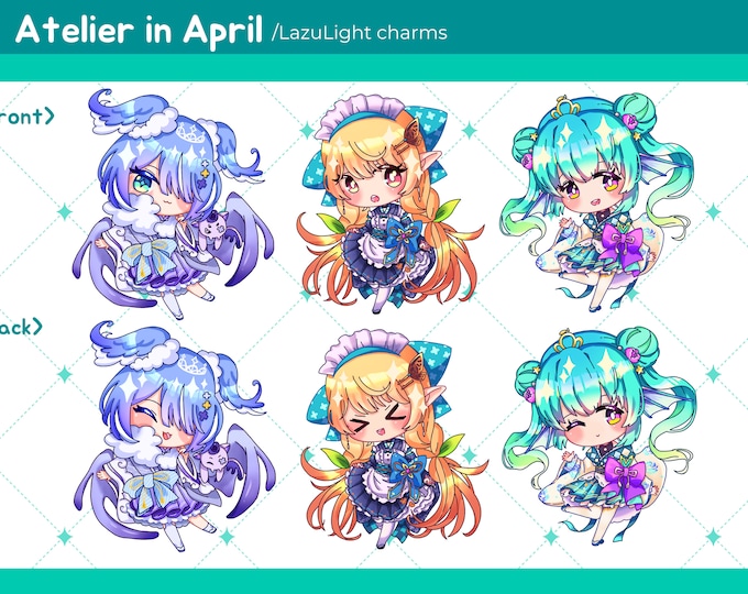 Vtuber Nijisanji Lazulight Clear Acrylic Charms Keychains - Etsy