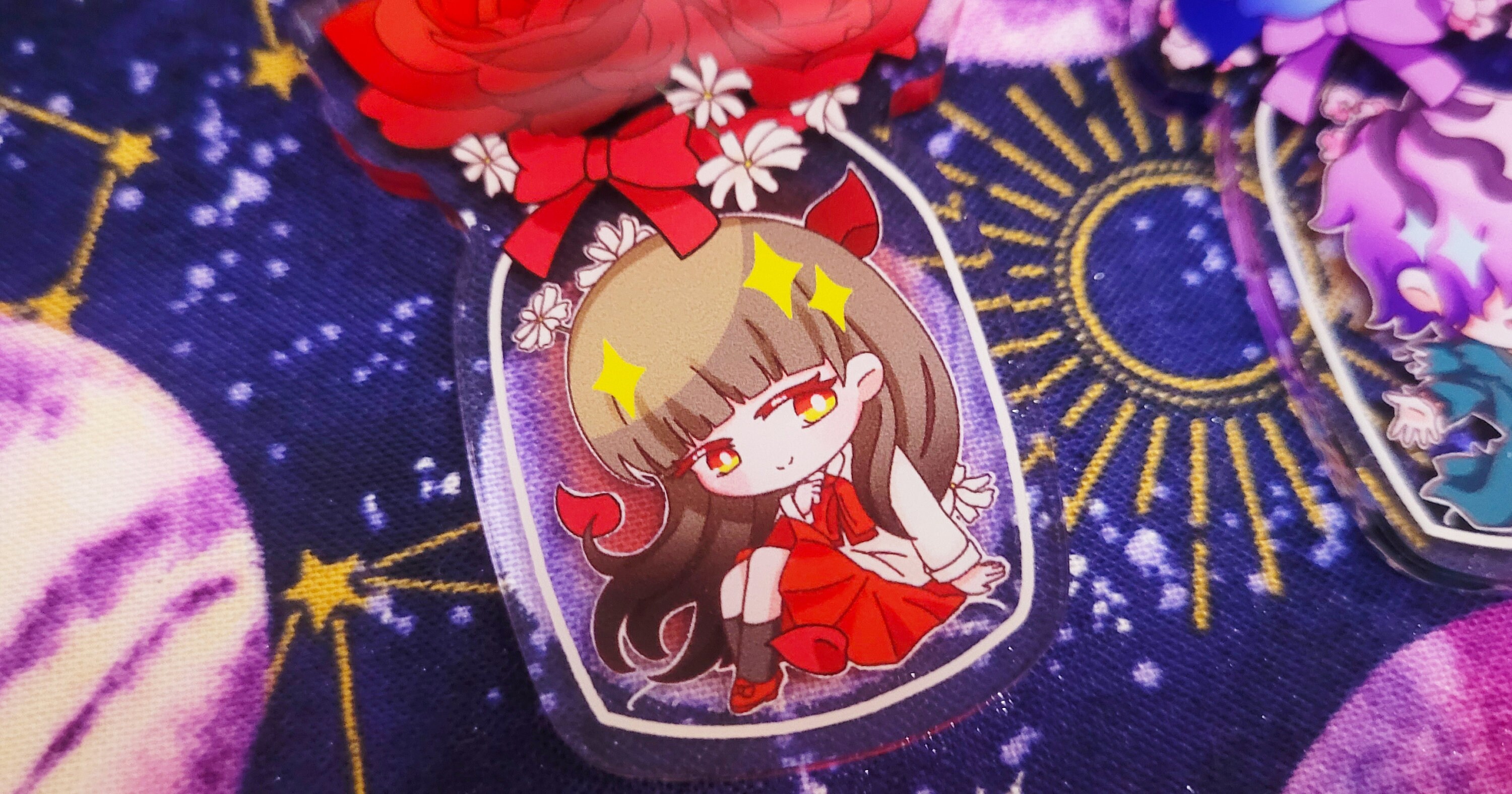 Ib Indie Horror Game Clear Acrylic Charms Keychains - Etsy