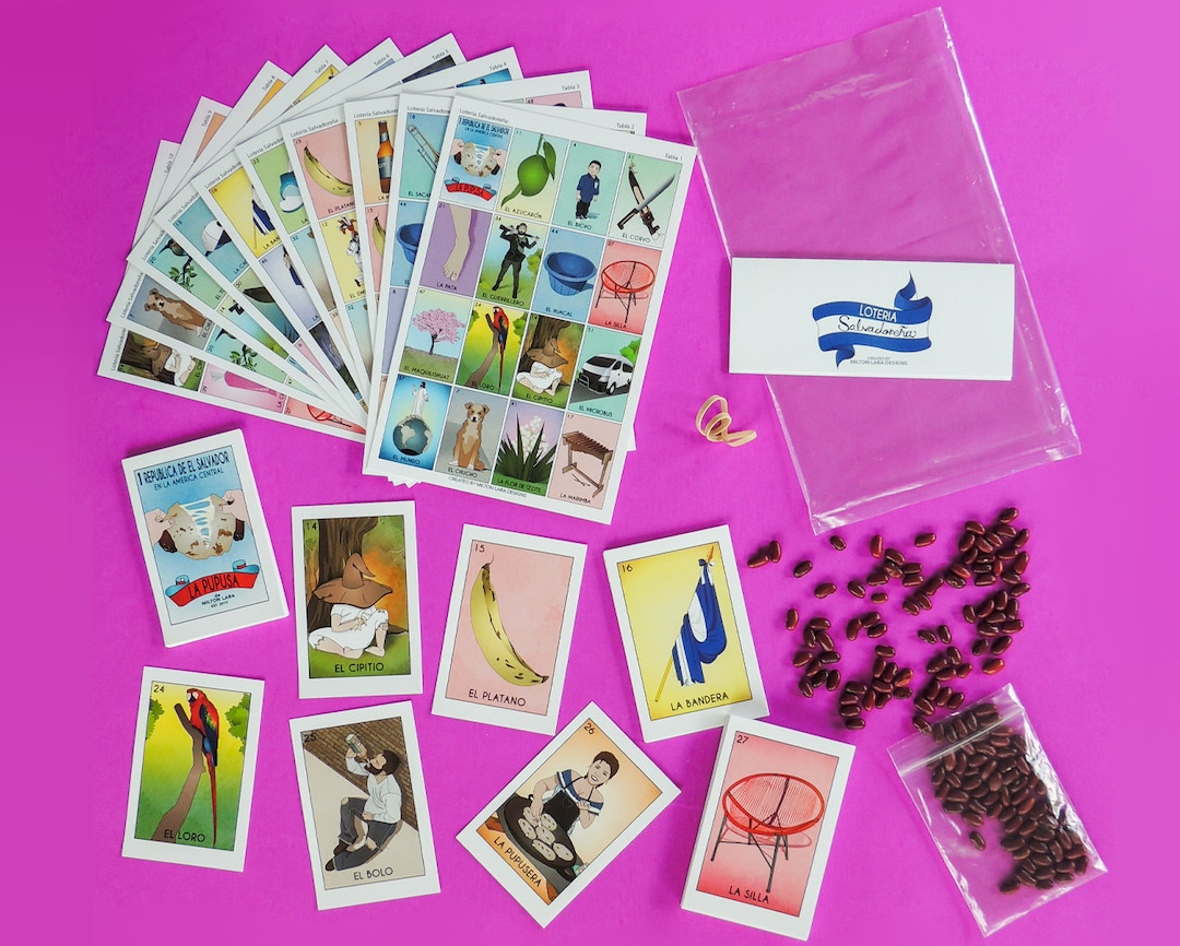 Loteria Salvadoreña Bag Set - Etsy