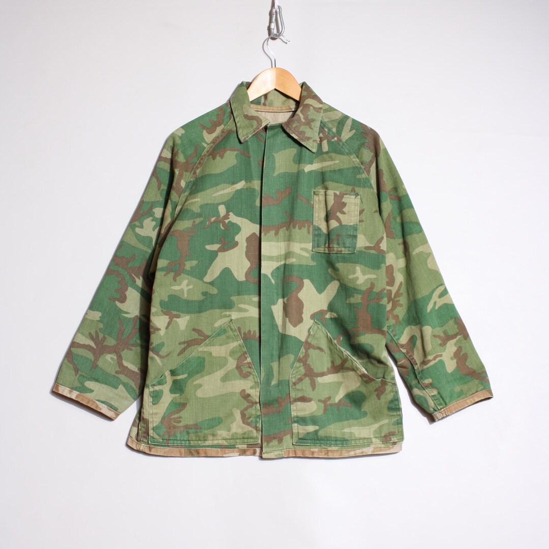 Vintage Reversible Field Jacket Hunting Full Zip Size L Approx - Etsy