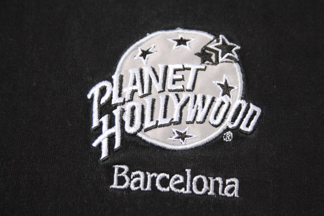 Vintage 90s Planet Hollywood Barcelona Mens T-shirt Black Size M-L - Etsy