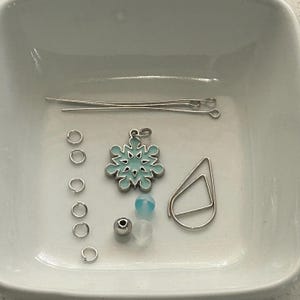 DIY Light Blue Snowflake Charm Kit – Winter Planner Charms, Journal ...