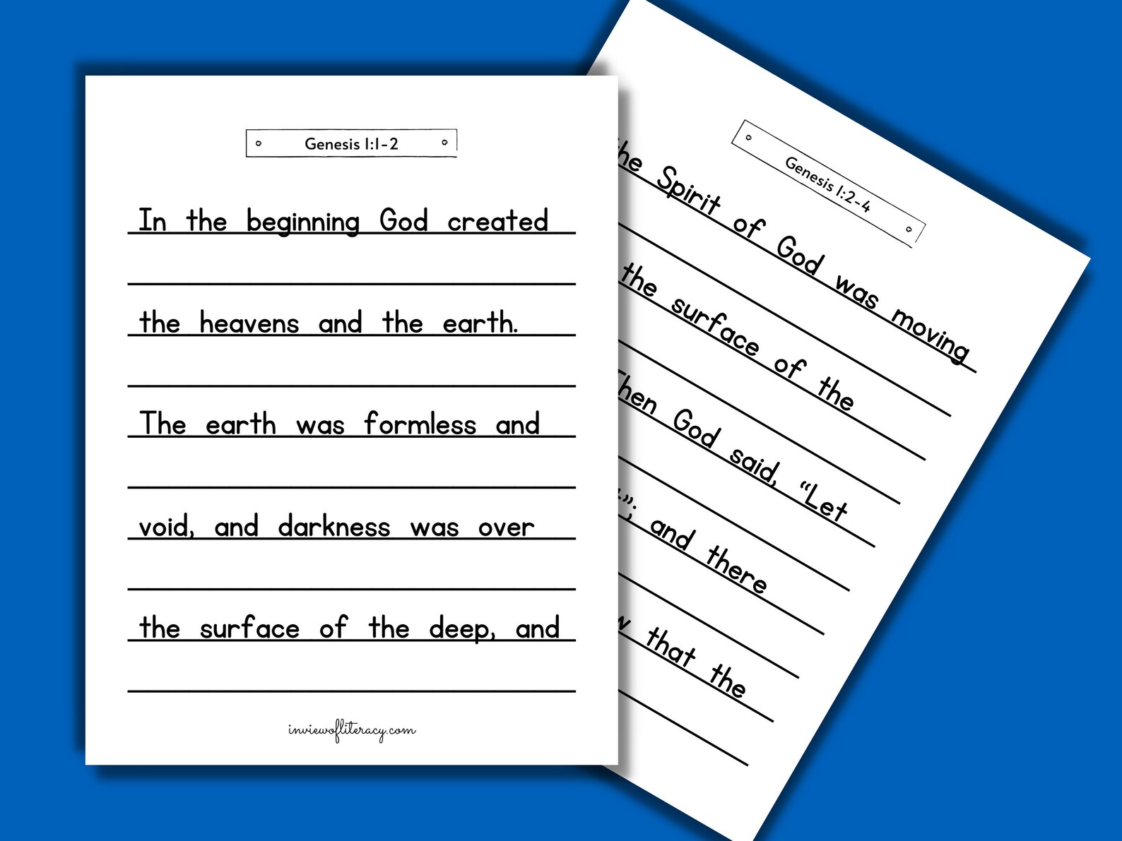 Genesis 1: Handwriting & Penmanship Practice for Older Students ...