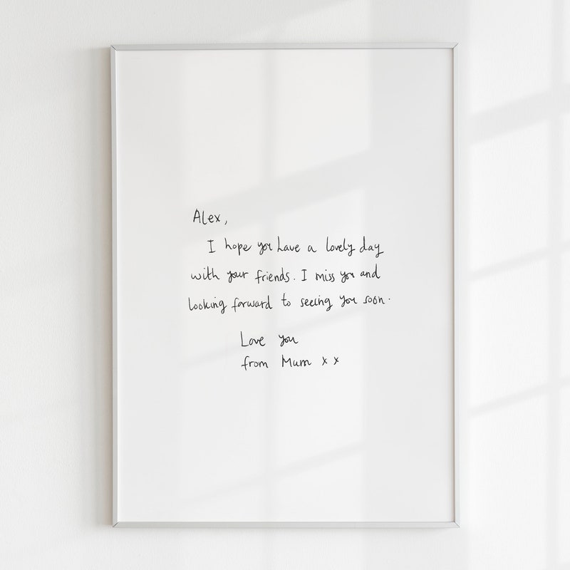 Turn Writing Into Wall Art - Etsy UK