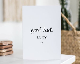 Good Luck in Your Exams Card Exam Support Good Luck Card - Etsy