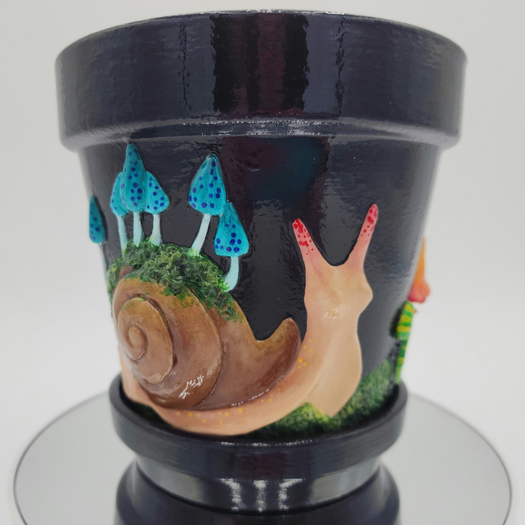 Indoor Terracotta Pot With Saucer - Hand Painted Feat. the World's ...