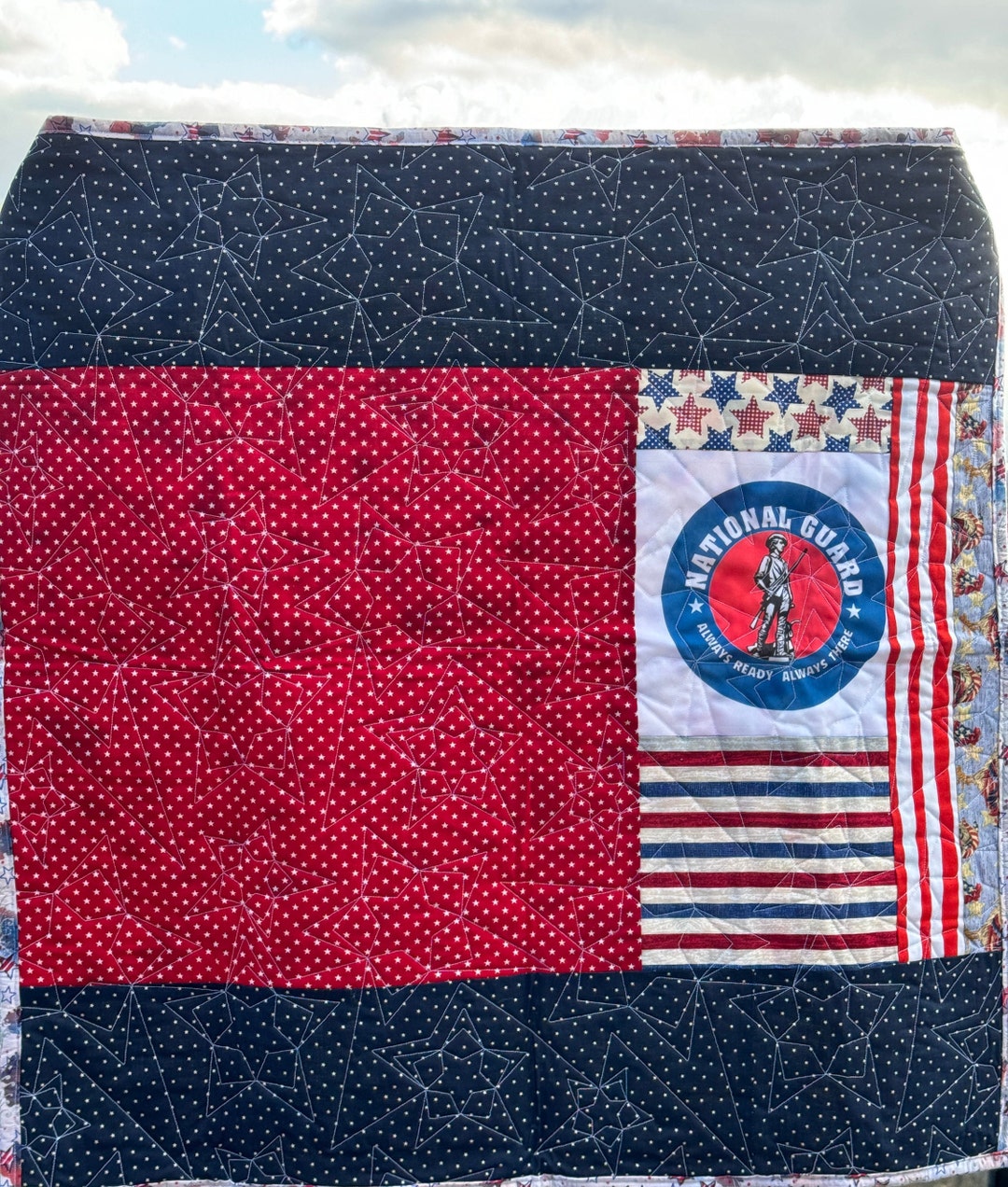 Thank the National Guard! Red White & Blue National Guard Quilt - Thank ...