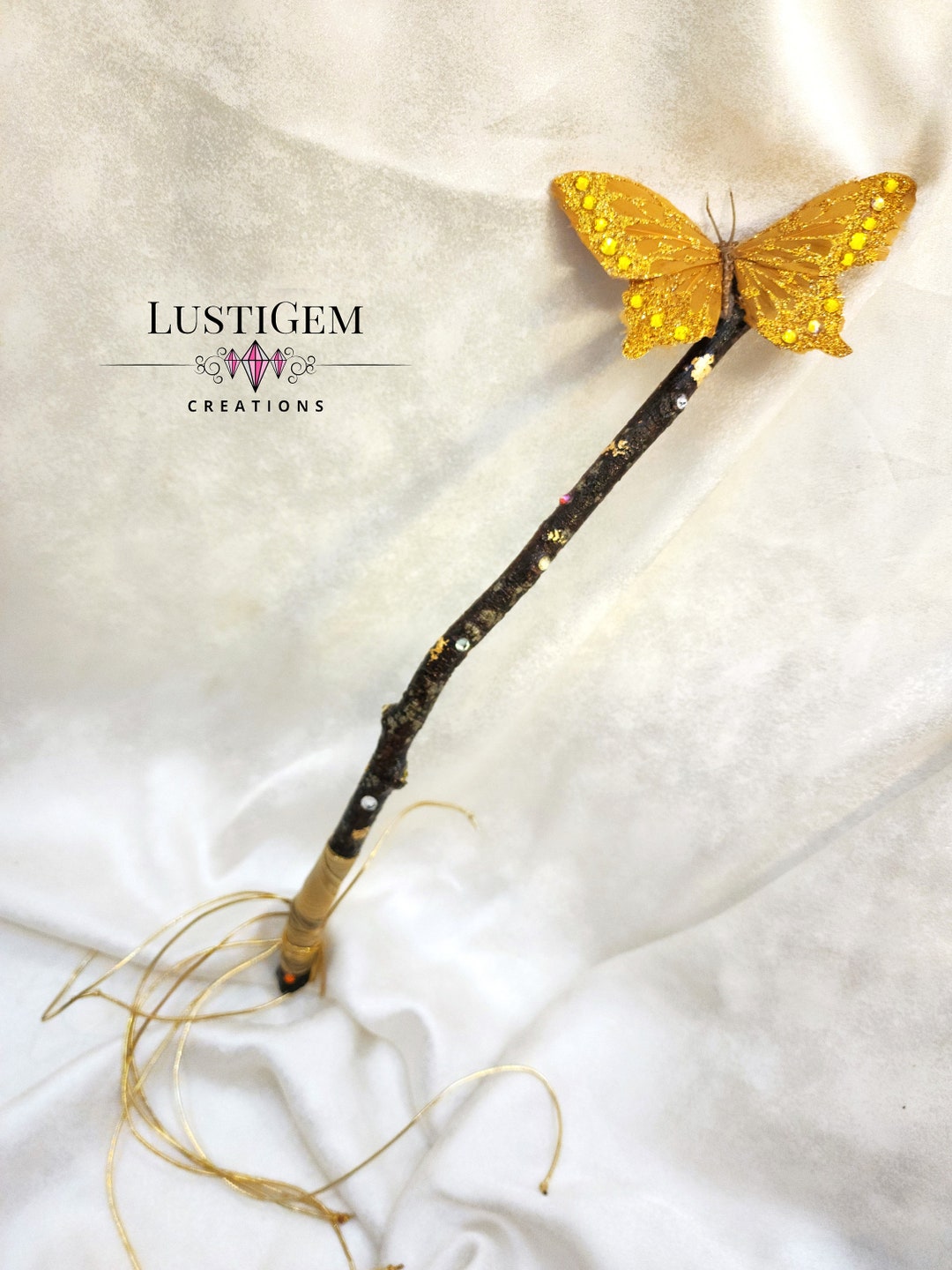 Gold Butterfly Magic Wand, Appalachian Forest Treasure - Etsy