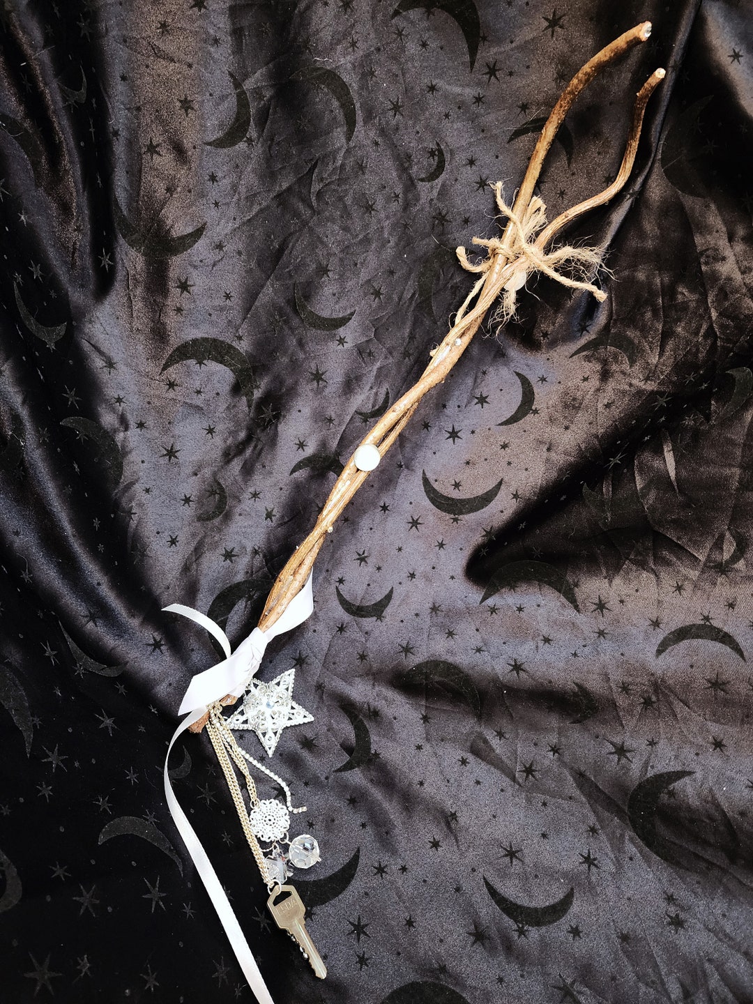 Twin Magic Wand Celebrating Quartz; Talking Stick; Prayer Stick ...