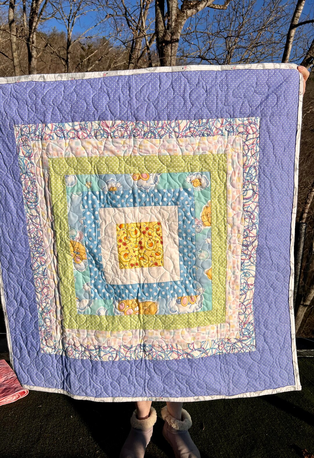 Periwinkle Blue! Baby Quilt, Birthday Present, Blanket, Throw ...