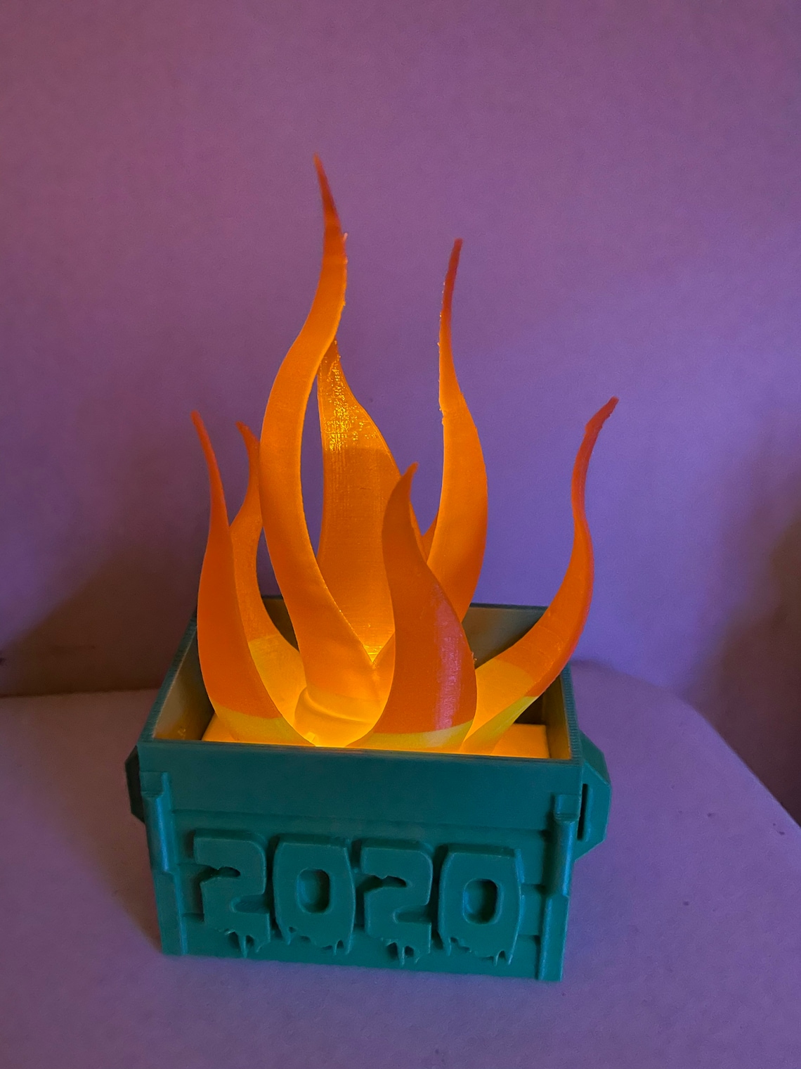 2020 Dumpster Fire Desk Accessory With Flickering LED Light - Etsy