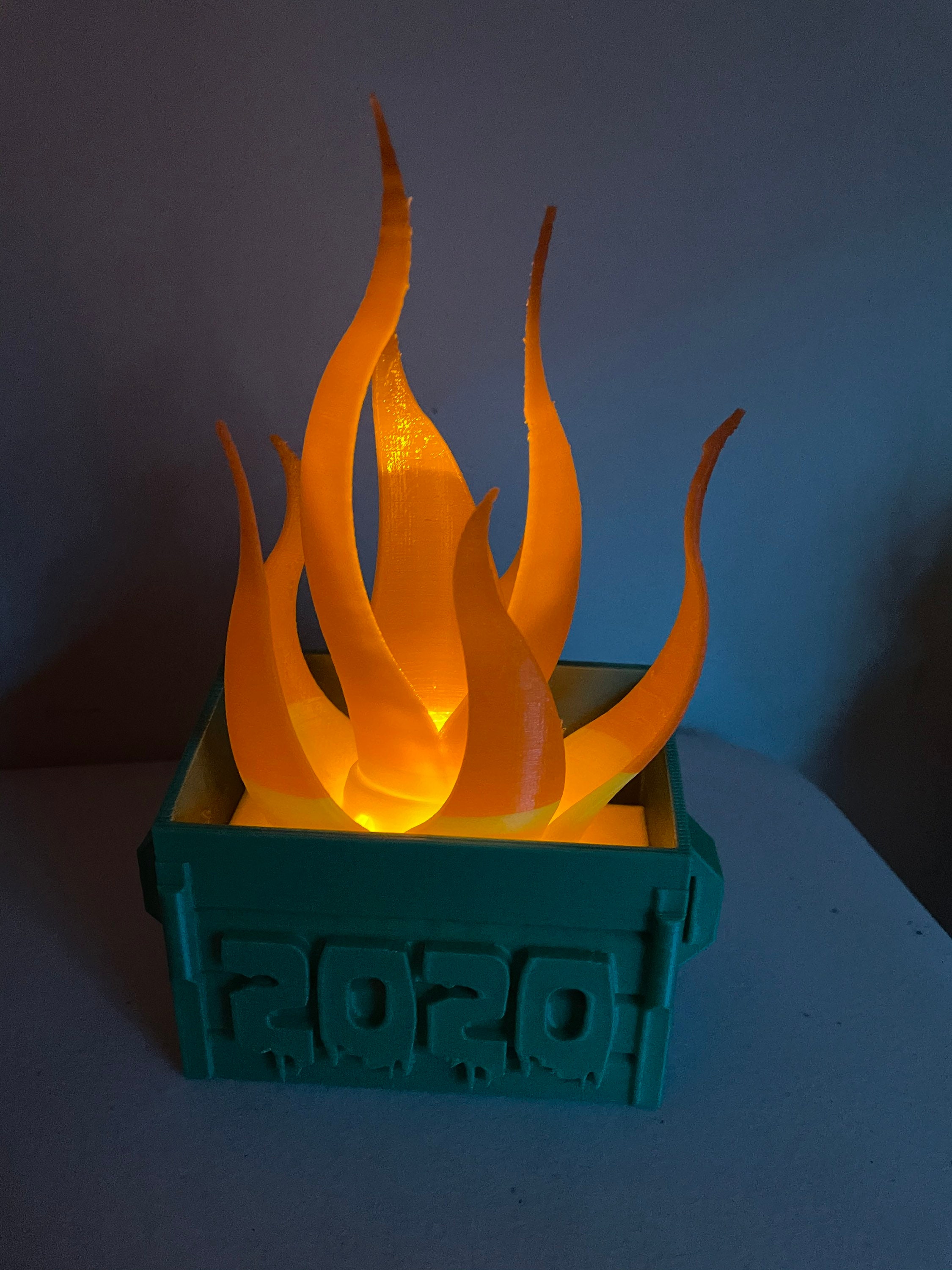 2020 Dumpster Fire Desk Accessory With Flickering LED Light - Etsy